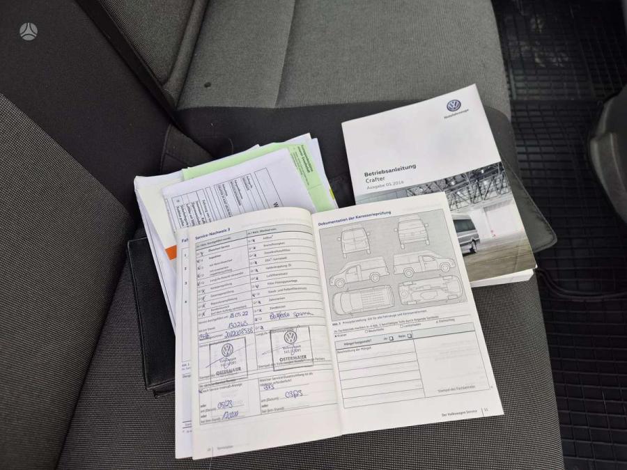 White Volkswagen Crafter 2017 in Marijampole, with an engine capacity of 1.97 L and mileage of 229 thousand km for 15500 €, photo 37 on AUTOMOTO.COM.LV