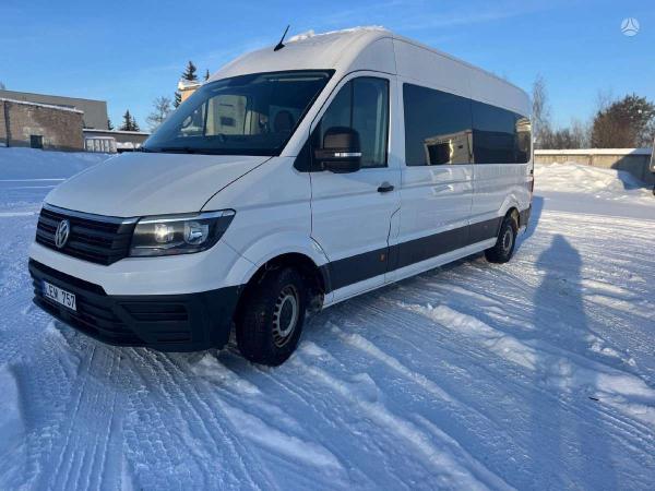 White Volkswagen Crafter 2018 in Kedainiai, with an engine capacity of 1.97 L and mileage of 511 thousand km for 18755 €, photo 1 on AUTOMOTO.COM.LV
