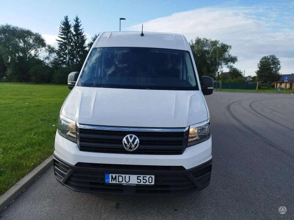 White Volkswagen Crafter 2018 in Panevezys, with an engine capacity of 2.00 L and mileage of 285 thousand km for 10400 €, photo 3 on AUTOMOTO.COM.LV