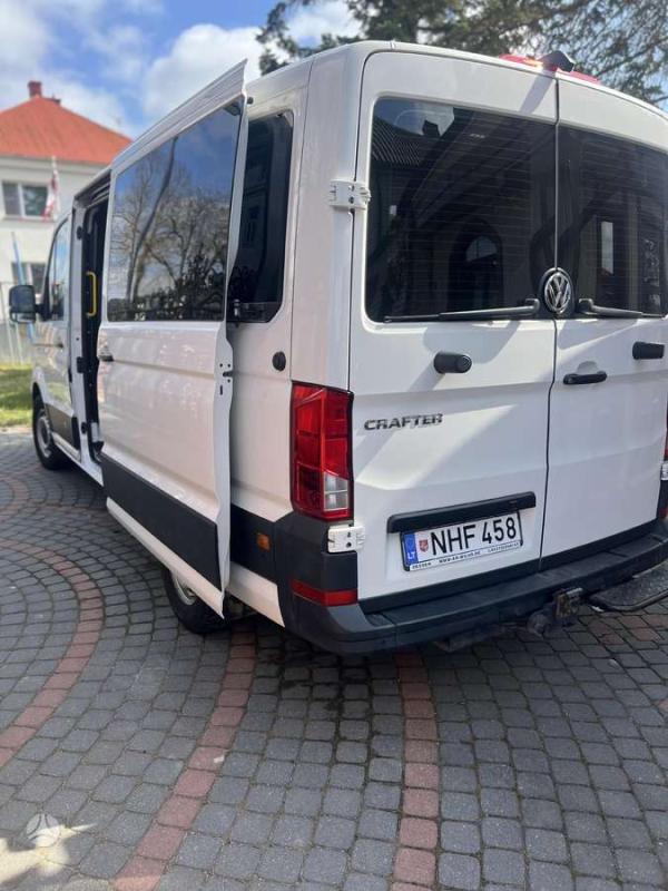 White Volkswagen Crafter 2019 in Klaipeda, with an engine capacity of 1.97 L and mileage of 178 thousand km for 18634 €, photo 2 on AUTOMOTO.COM.LV