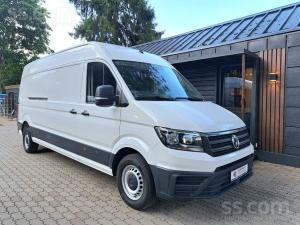 White Volkswagen Crafter 2019 in Riga, with an engine capacity of 2.00 L and mileage of 0 thousand km for 21175 €, photo  on AUTOMOTO.COM.LV