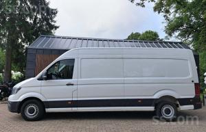 White Volkswagen Crafter 2019 in Riga, with an engine capacity of 2.00 L and mileage of 0 thousand km for 21175 €, photo 5 on AUTOMOTO.COM.LV