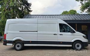 White Volkswagen Crafter 2019 in Riga, with an engine capacity of 2.00 L and mileage of 0 thousand km for 21175 €, photo 8 on AUTOMOTO.COM.LV