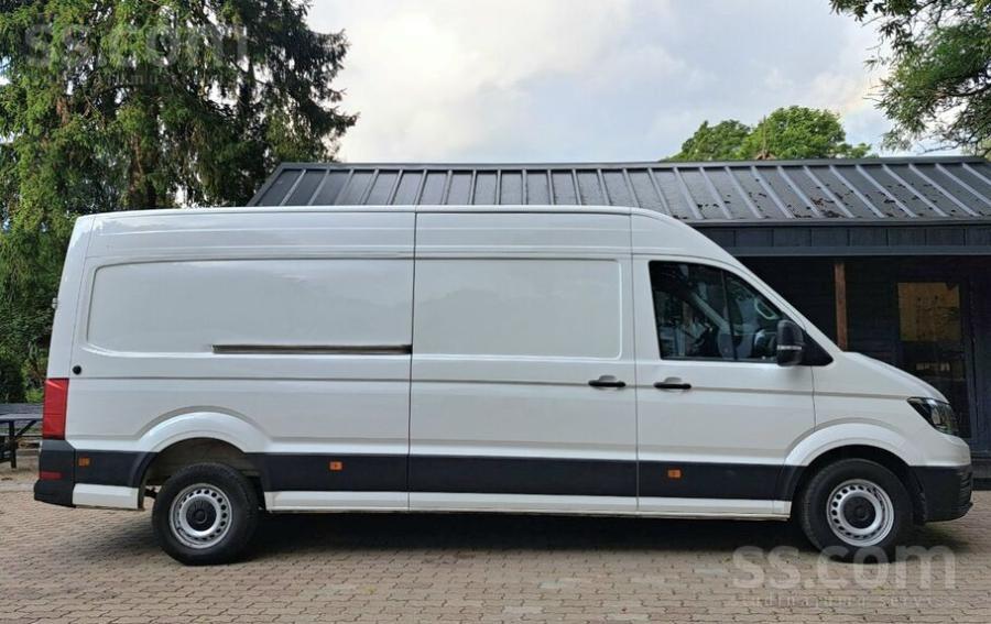White Volkswagen Crafter 2019 in Riga, with an engine capacity of 2.00 L and mileage of 0 thousand km for 21175 €, photo 8 on AUTOMOTO.COM.LV