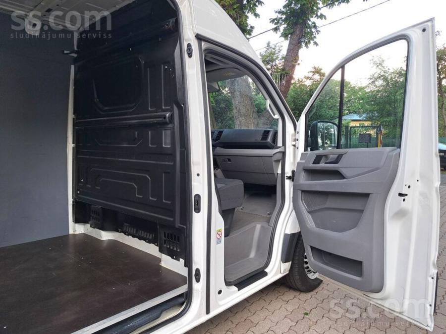 White Volkswagen Crafter 2019 in Riga, with an engine capacity of 2.00 L and mileage of 0 thousand km for 21175 €, photo 15 on AUTOMOTO.COM.LV