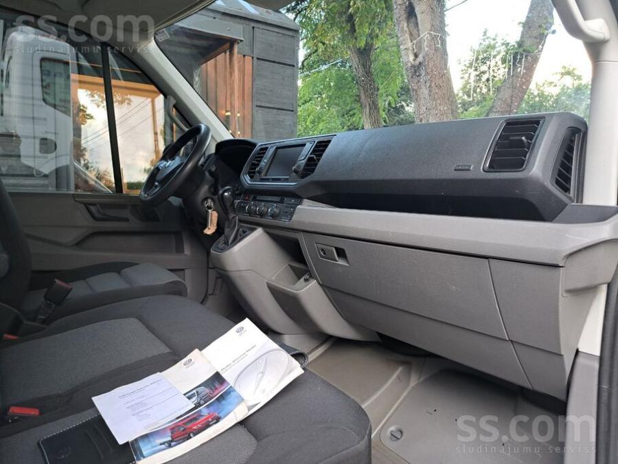 White Volkswagen Crafter 2019 in Riga, with an engine capacity of 2.00 L and mileage of 0 thousand km for 21175 €, photo 18 on AUTOMOTO.COM.LV