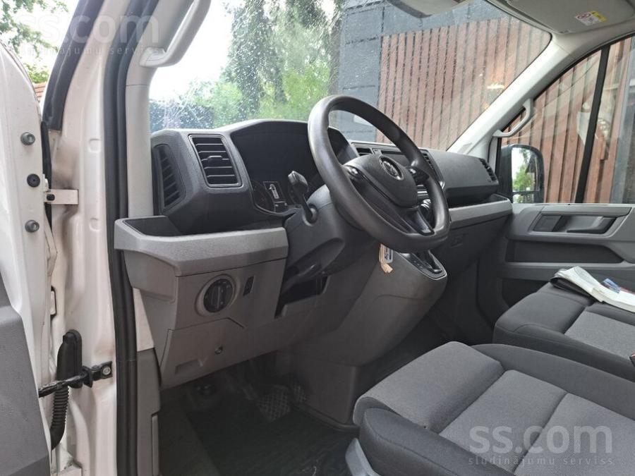 White Volkswagen Crafter 2019 in Riga, with an engine capacity of 2.00 L and mileage of 0 thousand km for 21175 €, photo 21 on AUTOMOTO.COM.LV