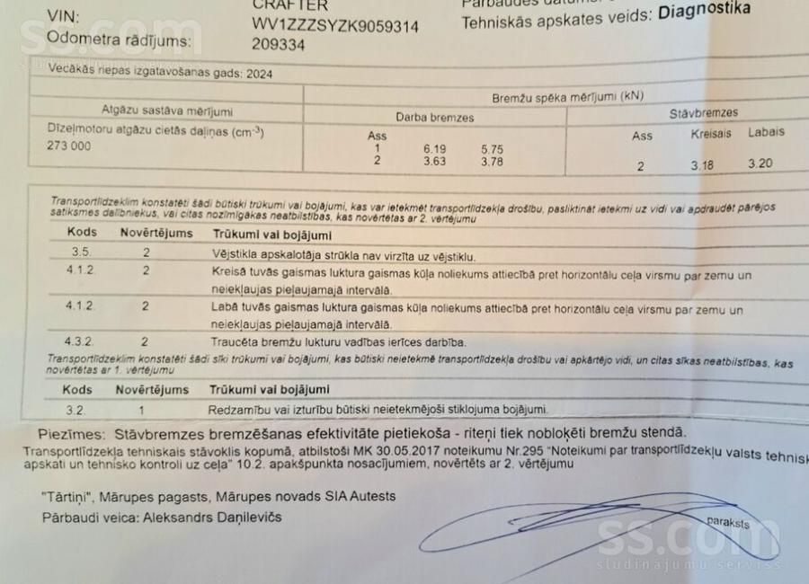 White Volkswagen Crafter 2019 in Riga, with an engine capacity of 2.00 L and mileage of 0 thousand km for 21175 €, photo 32 on AUTOMOTO.COM.LV