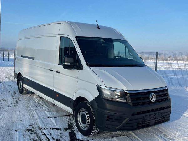 White Volkswagen Crafter 2020 in Vilnius, with an engine capacity of 1.97 L and mileage of 177 thousand km for 15718 €, photo 2 on AUTOMOTO.COM.LV