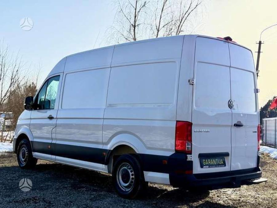 White Volkswagen Crafter 2020 in Siauliai, with an engine capacity of 2.00 L and mileage of 129 thousand km for 25900 €, photo 4 on AUTOMOTO.COM.LV