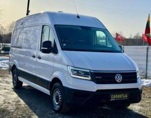White Volkswagen Crafter 2020 in Siauliai, with an engine capacity of 2.00 L and mileage of 129 thousand km for 25900 €, photo 10 on AUTOMOTO.COM.LV