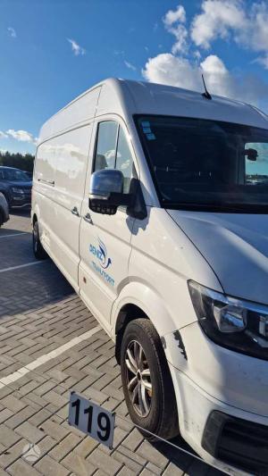 White Volkswagen Crafter 2020 in Taurage, with an engine capacity of 1.97 L and mileage of 300 thousand km for 8600 €, photo 4 on AUTOMOTO.COM.LV