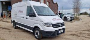 White Volkswagen Crafter 2022 in Siauliai, with an engine capacity of 0.00 L and mileage of 100 thousand km for 20000 €, photo  on AUTOMOTO.COM.LV