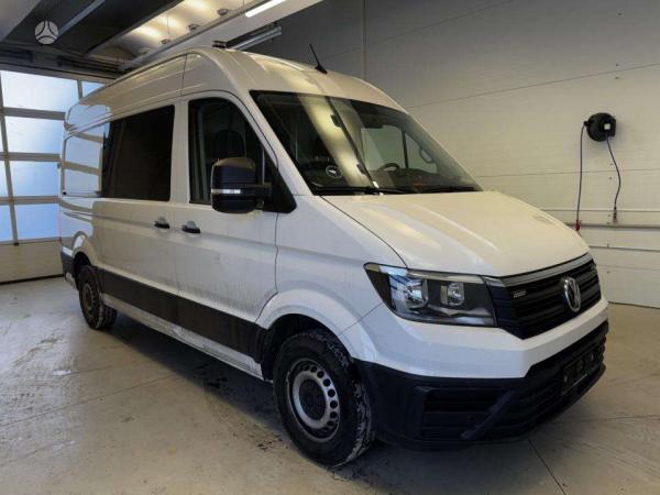 White Volkswagen Crafter 2022 in Radviliskis, with an engine capacity of 1.97 L and mileage of 61 thousand km for 16879 €, photo 1 on AUTOMOTO.COM.LV