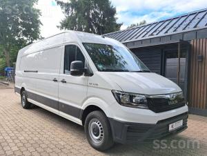 White Volkswagen Crafter 2022 in Riga, with an engine capacity of 2.00 L and mileage of 0 thousand km for 27225 €, photo  on AUTOMOTO.COM.LV