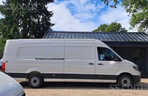White Volkswagen Crafter 2022 in Riga, with an engine capacity of 2.00 L and mileage of 0 thousand km for 27225 €, photo 7 on AUTOMOTO.COM.LV