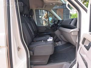 White Volkswagen Crafter 2022 in Riga, with an engine capacity of 2.00 L and mileage of 0 thousand km for 27225 €, photo 19 on AUTOMOTO.COM.LV