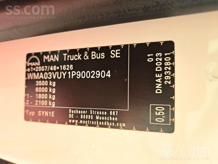 White Volkswagen Crafter 2022 in Riga, with an engine capacity of 2.00 L and mileage of 0 thousand km for 27225 €, photo 35 on AUTOMOTO.COM.LV