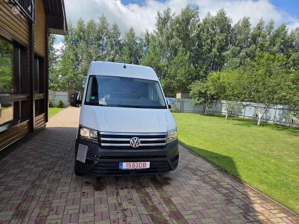White Volkswagen Crafter 2022 in Panevezys, with an engine capacity of 2.00 L and mileage of 0 thousand km for 13100 €, photo 7 on AUTOMOTO.COM.LV