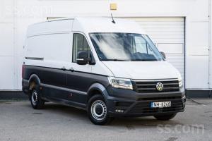 White Volkswagen Crafter 2022 in Riga, with an engine capacity of 2.00 L and mileage of 123 thousand km for 26950 €, photo 3 on AUTOMOTO.COM.LV