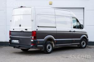 White Volkswagen Crafter 2022 in Riga, with an engine capacity of 2.00 L and mileage of 123 thousand km for 26950 €, photo 5 on AUTOMOTO.COM.LV