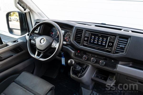 White Volkswagen Crafter 2022 in Riga, with an engine capacity of 2.00 L and mileage of 123 thousand km for 26950 €, photo 10 on AUTOMOTO.COM.LV