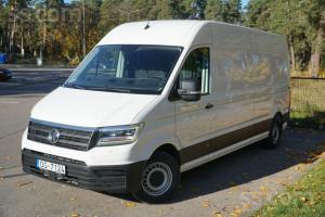 White Volkswagen Crafter 2023 in Daugavpils, with an engine capacity of 2.00 L and mileage of 31 thousand km for 34500 €, photo 2 on AUTOMOTO.COM.LV