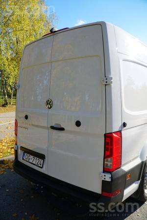 White Volkswagen Crafter 2023 in Daugavpils, with an engine capacity of 2.00 L and mileage of 31 thousand km for 34500 €, photo 7 on AUTOMOTO.COM.LV
