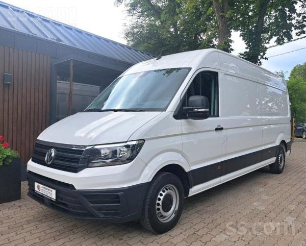 White Volkswagen Crafter 2023 in Riga, with an engine capacity of 2.00 L and mileage of 0 thousand km for 29887 €, photo 5 on AUTOMOTO.COM.LV
