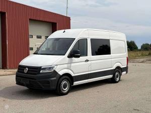 White Volkswagen Crafter 2024 in Ukmerge, with an engine capacity of 1.97 L and mileage of 33 thousand km for 30400 €, photo  on AUTOMOTO.COM.LV