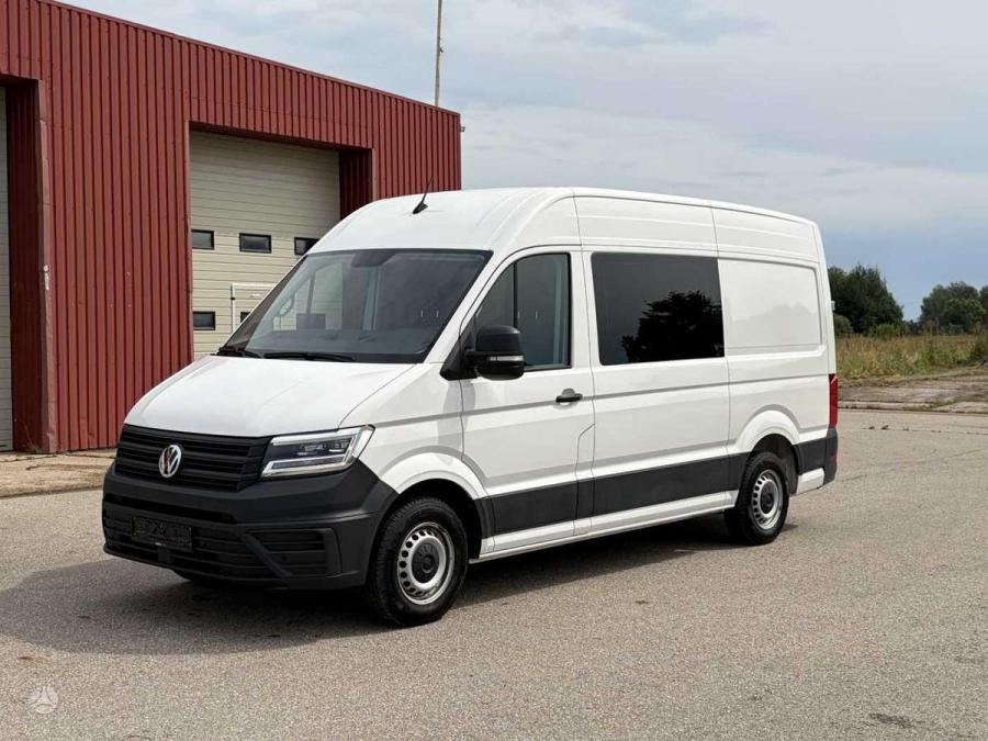 White Volkswagen Crafter 2024 in Ukmerge, with an engine capacity of 1.97 L and mileage of 33 thousand km for 30400 €, photo 1 on AUTOMOTO.COM.LV