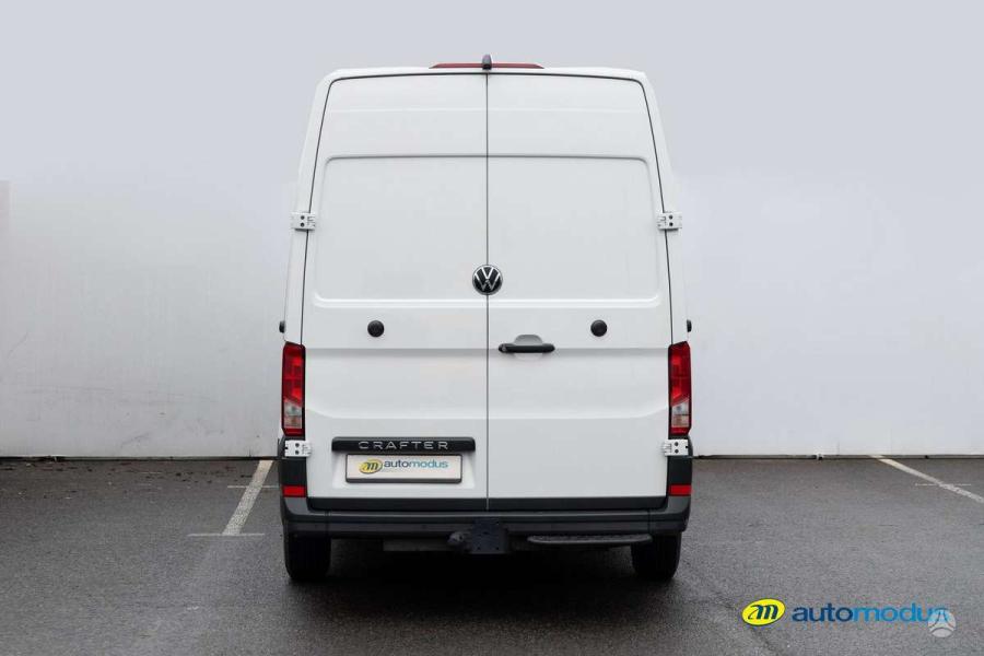 White Volkswagen Crafter 2025 in Vilnius, with an engine capacity of 1.97 L and mileage of 40 thousand km for 27990 €, photo 24 on AUTOMOTO.COM.LV
