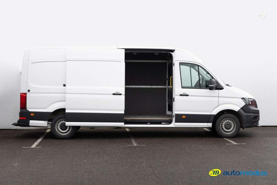 White Volkswagen Crafter 2025 in Vilnius, with an engine capacity of 1.97 L and mileage of 40 thousand km for 27990 €, photo 28 on AUTOMOTO.COM.LV