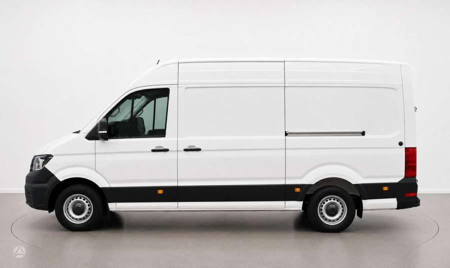 White Volkswagen Crafter 2026 in Kaunas, with an engine capacity of 1.98 L and mileage of 0 thousand km for 38900 €, photo 3 on AUTOMOTO.COM.LV