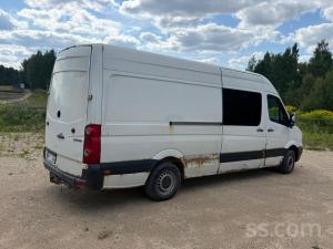 White Volkswagen Crafter 2008 in Valmiera, with an engine capacity of 2.50 L and mileage of 614 thousand km for 1450 €, photo  on AUTOMOTO.COM.LV