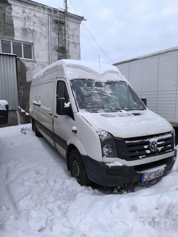 White Volkswagen Crafter 2012 in Riga, with an engine capacity of 2.00 L and mileage of 665 thousand km for 3500 €, photo 1 on AUTOMOTO.COM.LV