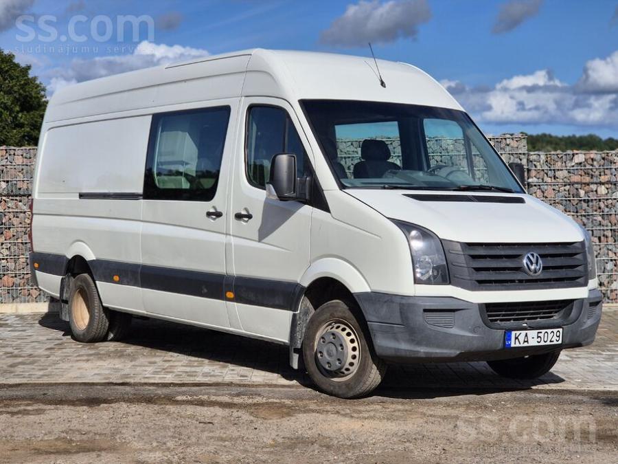 White Volkswagen Crafter 2012 in Tukums, with an engine capacity of 2.00 L and mileage of 374 thousand km for 7900 €, photo 1 on AUTOMOTO.COM.LV