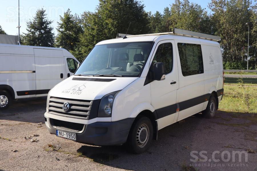 White Volkswagen Crafter 2013 in Riga, with an engine capacity of 2.00 L and mileage of 288 thousand km for 4650 €, photo 1 on AUTOMOTO.COM.LV