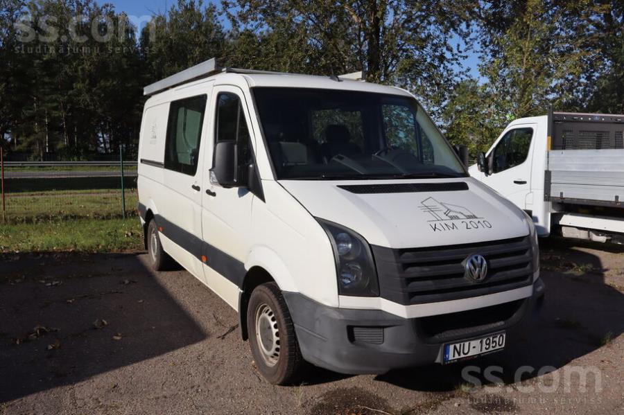 White Volkswagen Crafter 2013 in Riga, with an engine capacity of 2.00 L and mileage of 288 thousand km for 4650 €, photo 3 on AUTOMOTO.COM.LV