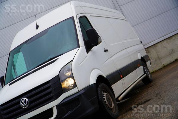 White Volkswagen Crafter 2014 in Riga, with an engine capacity of 2.00 L and mileage of 265 thousand km for 3599 €, photo 3 on AUTOMOTO.COM.LV