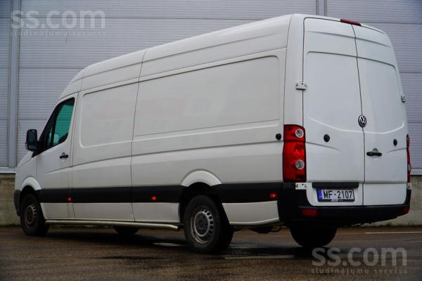 White Volkswagen Crafter 2014 in Riga, with an engine capacity of 2.00 L and mileage of 265 thousand km for 3599 €, photo 8 on AUTOMOTO.COM.LV