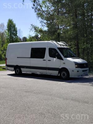 White Volkswagen Crafter 2015 in Riga, with an engine capacity of 2.00 L and mileage of 344 thousand km for 7490 €, photo 3 on AUTOMOTO.COM.LV