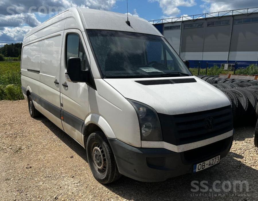 White Volkswagen Crafter 2015 in Riga, with an engine capacity of 2.00 L and mileage of 334 thousand km for 7260 €, photo 1 on AUTOMOTO.COM.LV