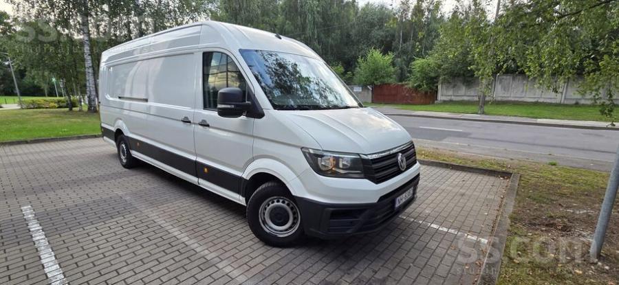 White Volkswagen Crafter 2018 in Riga, with an engine capacity of 2.00 L and mileage of 255 thousand km for 16500 €, photo 5 on AUTOMOTO.COM.LV
