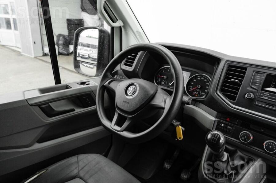 White Volkswagen Crafter 2019 in Riga, with an engine capacity of 2.00 L and mileage of 189 thousand km for 12900 €, photo 17 on AUTOMOTO.COM.LV