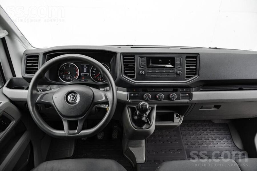 White Volkswagen Crafter 2019 in Riga, with an engine capacity of 2.00 L and mileage of 189 thousand km for 12900 €, photo 18 on AUTOMOTO.COM.LV