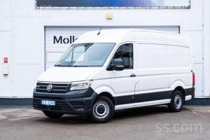 White Volkswagen Crafter 2020 in Riga, with an engine capacity of 0.00 L and mileage of 68 thousand km for 14250 €, photo 1 on AUTOMOTO.COM.LV