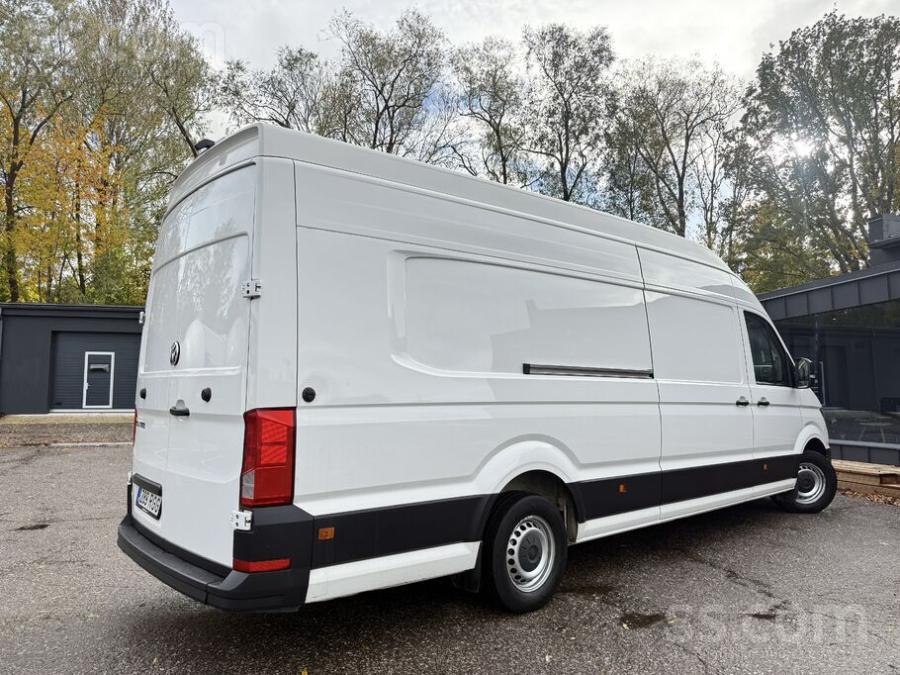 White Volkswagen Crafter 2020 in Tallinn, with an engine capacity of 2.00 L and mileage of 483 thousand km for 13999 €, photo 14 on AUTOMOTO.COM.LV