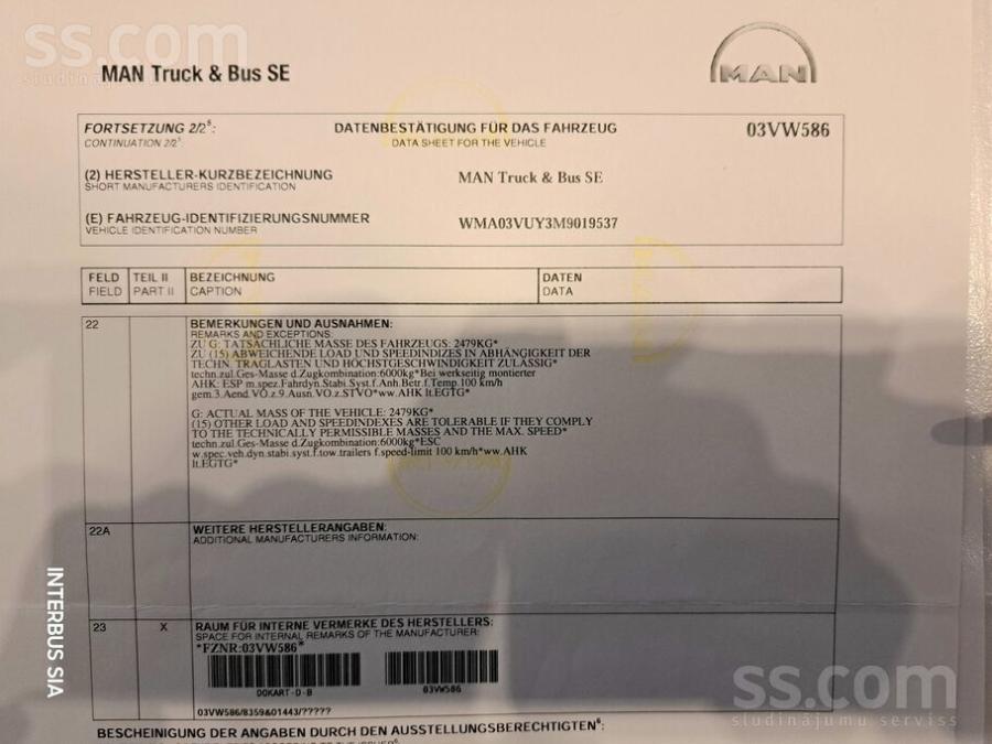 Balts Volkswagen Crafter 2021 Rīga, ar dzinēja tilpumu 2.00 L un nobraukumu 0 tūkst. km par 25168 €, foto 31 vietnē AUTOMOTO.COM.LV