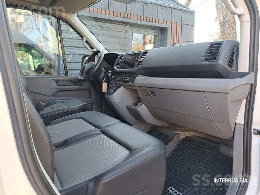 White Volkswagen Crafter 2021 in Riga, with an engine capacity of 2.00 L and mileage of 0 thousand km for 27225 €, photo 29 on AUTOMOTO.COM.LV